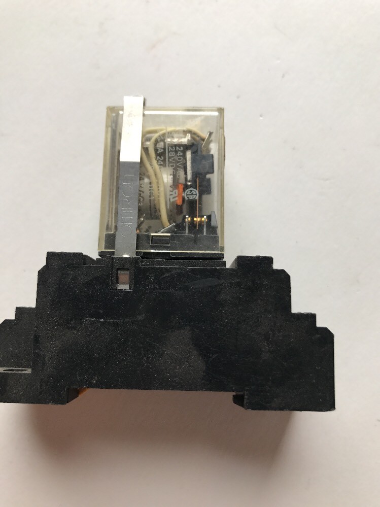 *USED* 5A250V 0666W1-RJ MAX-RELAY WITH OMRON MY4N 24 VDC BASE-FREE SHIP ...