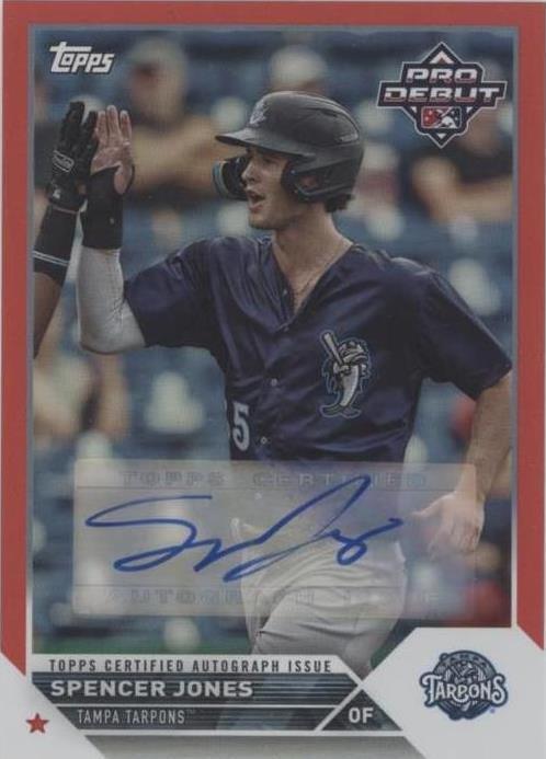 2023 Topps Pro Debut - Spencer Jones #PD-59 Red Foil Autographs /10 (AU ...