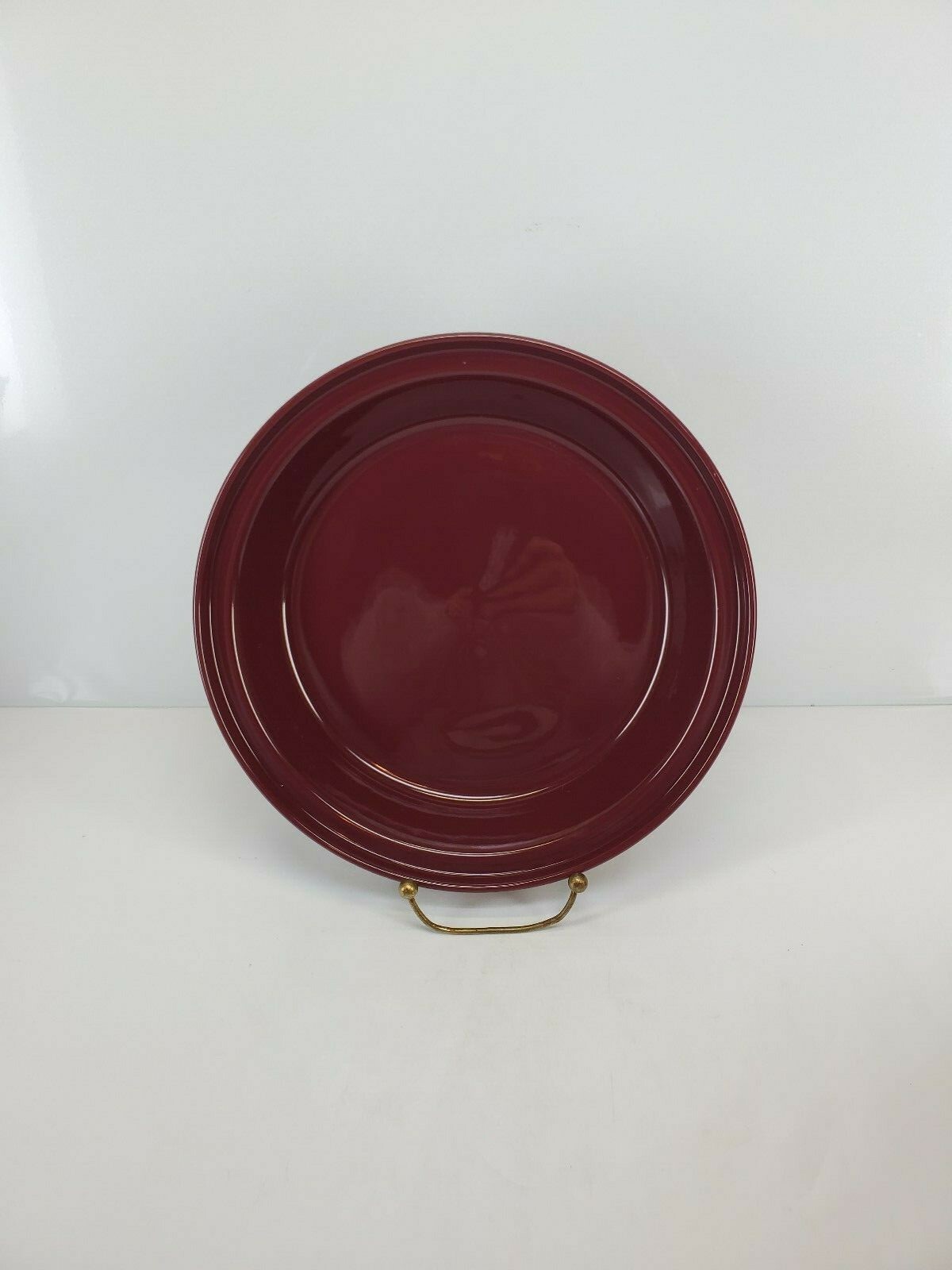 10 1/4" large DEEP DISH PIE BAKER PLATE claret wine NEW fiesta | eBay