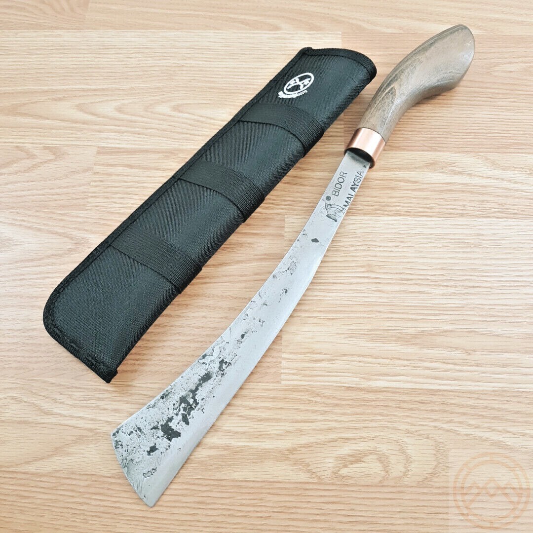 My Parang Lading Machete Fixed 12" 5160 Carbon Steel Blade Brown Eco ...