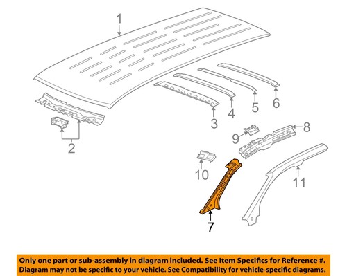 GM OEM 11-17 Enclave Roof Roof Components-Inner Rail 22789701 | eBay