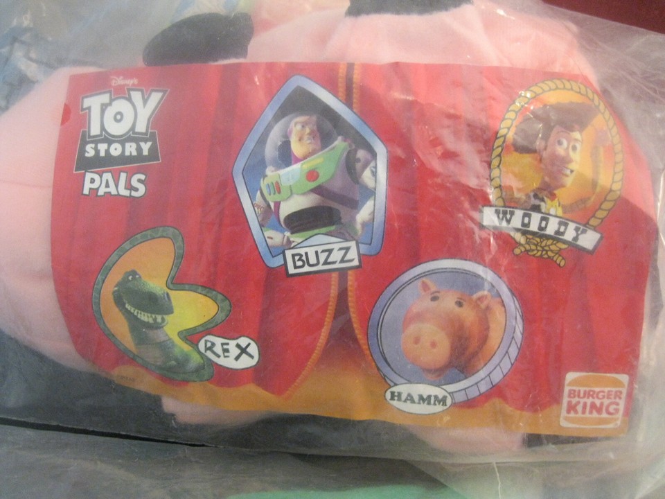 Disney-Pixar Toy Story "Complete Hand Puppet Set" NIP Burger King 1995 ...