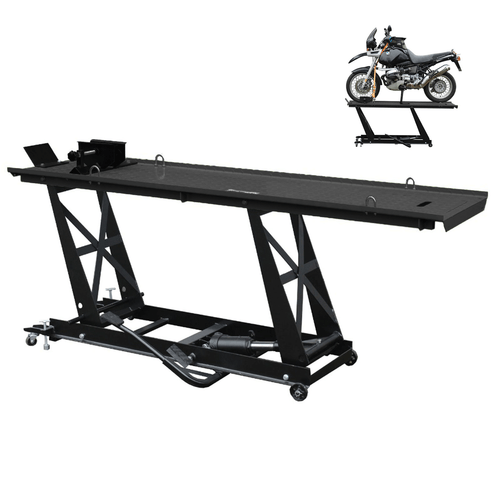 Motorradhebebühne hydraulisch Motorradheber 450kg mobile Motorradbühne ...