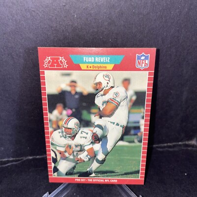 1989 Pro Set Football Fuad Reveiz Miami Dolphins #222 | eBay