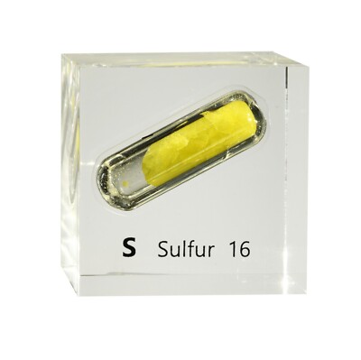 Sulfur 50mm Lucite Acrylic Cube for Element Collection USA SHIPPING | eBay