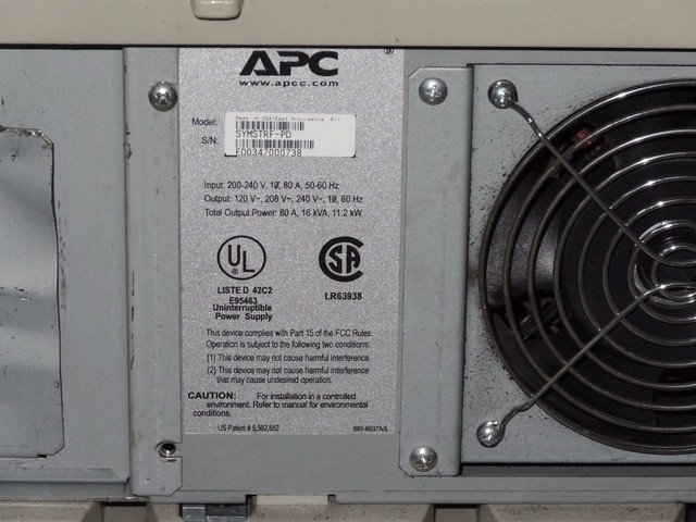 APC Symmetra 16kVA Power Array SYMSTRF-PD SNMP for sale online | eBay