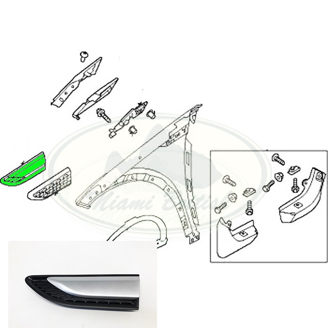 Land Rover Front Fender Grille LH Discovery Sport Lr058539 OEM for sale ...