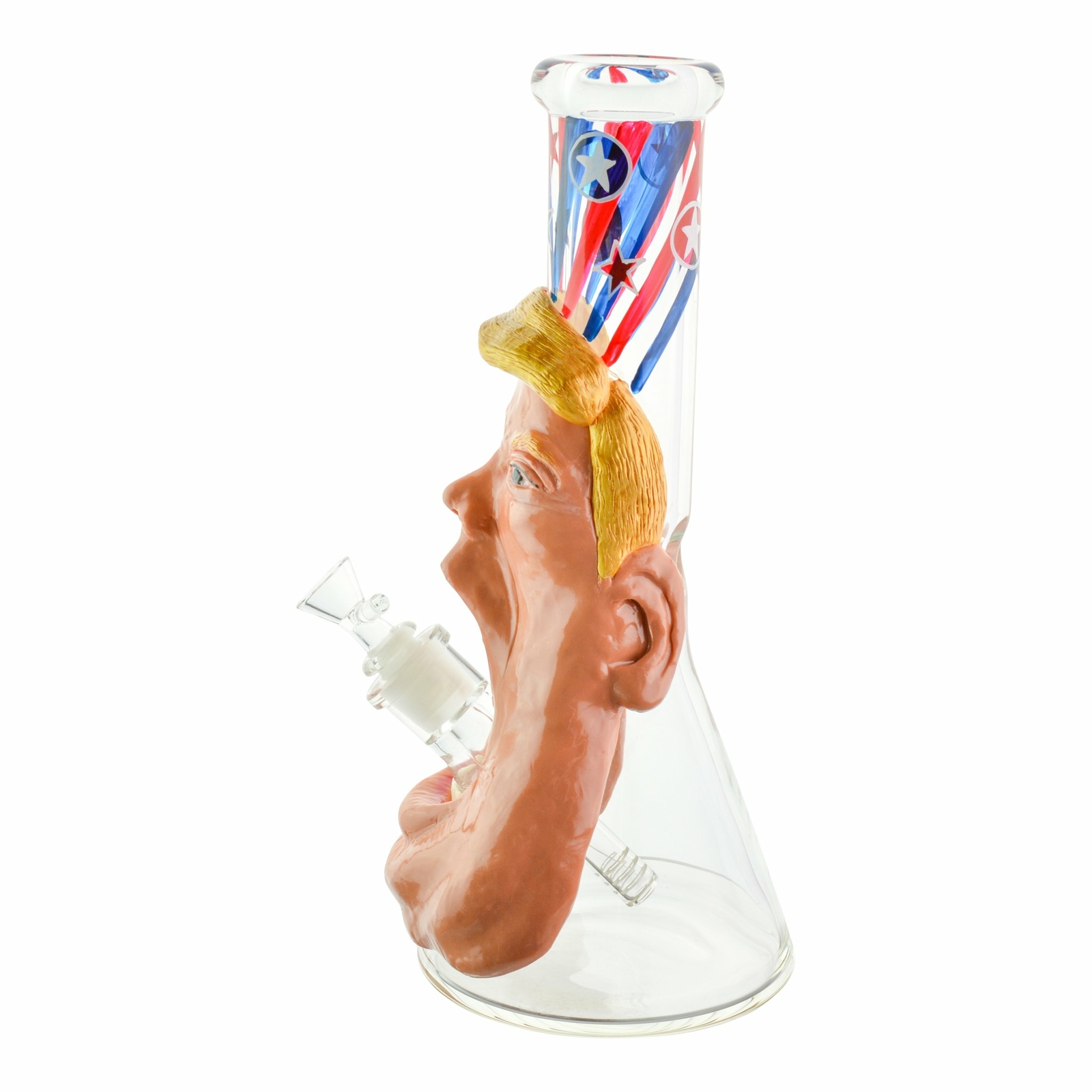 13" USA Donald Trump Glass Bong Hookah Glass Water Pipe Bowl Included ...