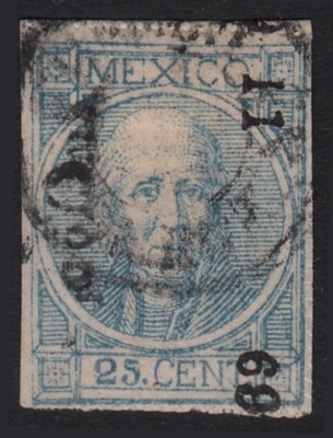 MEXICO 1868, Sc #68 - 25c - USED - COLIMA | eBay