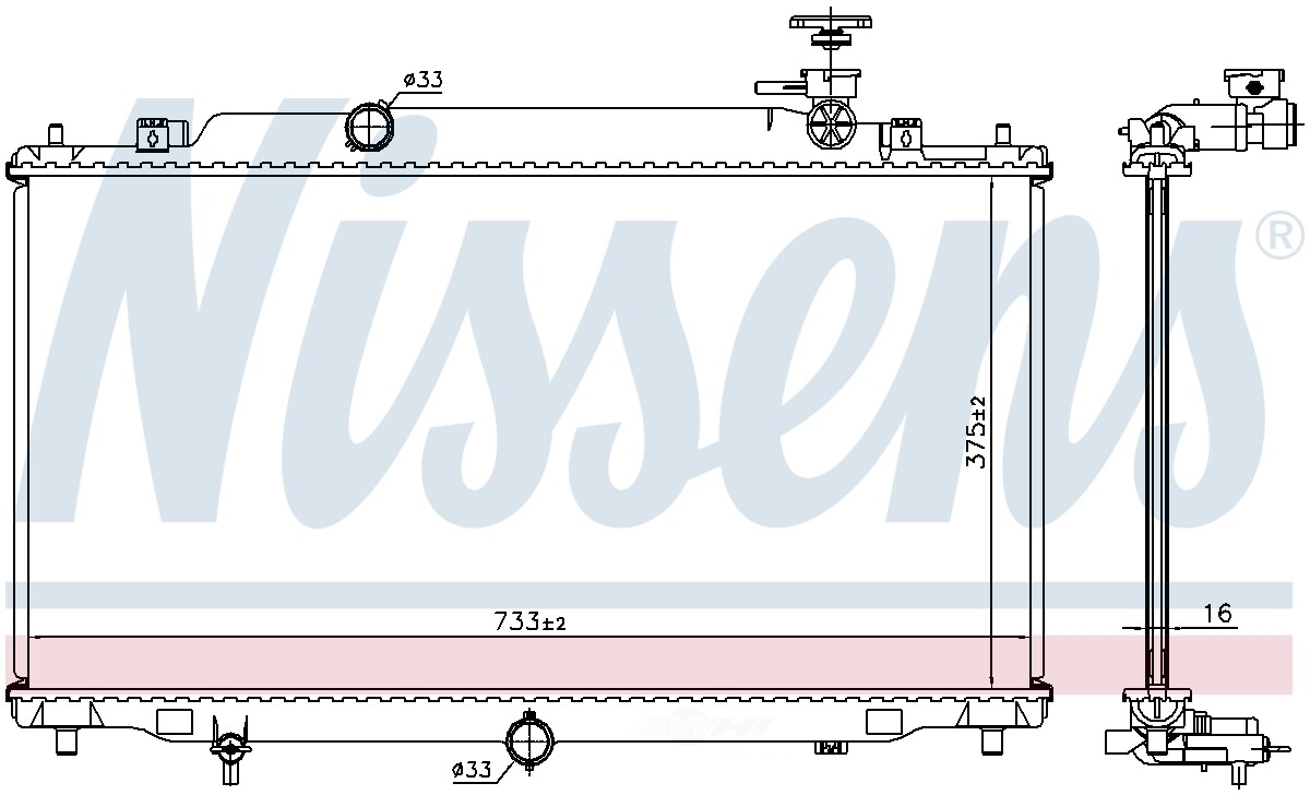 Nissens North America 68539 Radiators, Coolers and Related Components ...