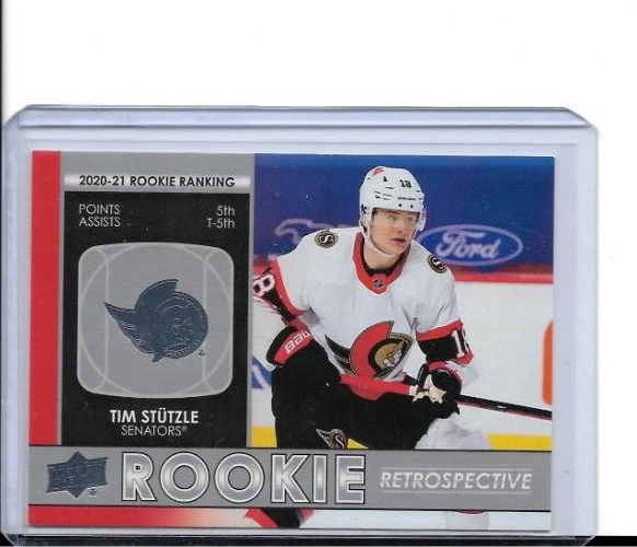 2021-22 Tim Stutzle Rookie Retrospective Upper Deck Series 1 | eBay