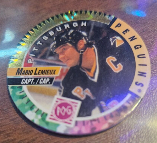 1994-95 Canada Games NHL POGS Penguins Hockey Card #185 Mario Lemieux ...