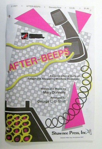 After-Beeps Sheet Music A Comic Choral Suite Answering Machine Messages ...