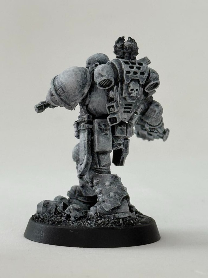 Space Marine true scale conversion First Born Lieutenant 40k bits | eBay