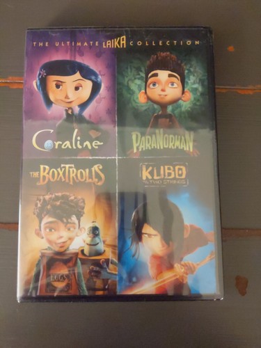 Coraline ParaNorman The Boxtrolls Kubo 4 Disc DVD Laika Collection for ...