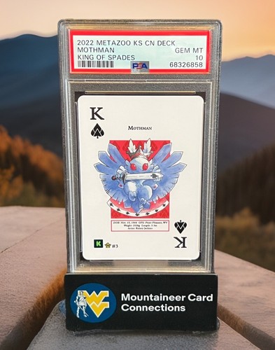 MOTHMAN 2022 MetaZoo Kickstarter WPT Playing Card King Of Spades - PSA ...