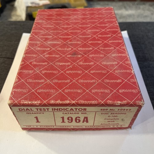 Starrett No. 196A Universal Dial Test Indicator Set with Attachments ...
