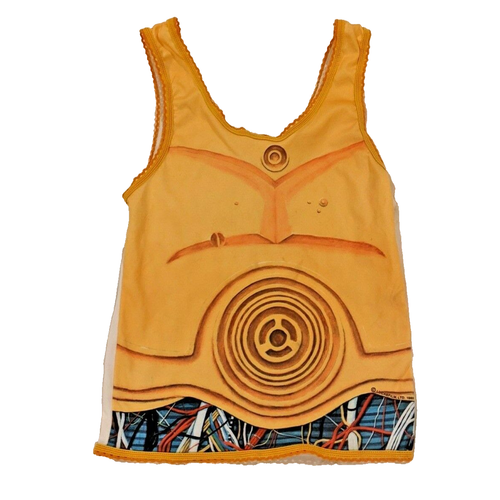 Vtg 80s Star Wars Empire Strikes C-3PO Underoos Kids Girls Medium Ages ...