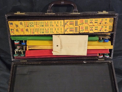Vintage Bakelite Mahjong Set 158 Tiles | eBay
