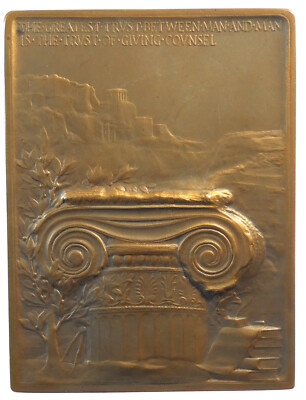 Austria archeology ROBERT HEINE-GELDERN archeologist bronze 60 x 79mm ...