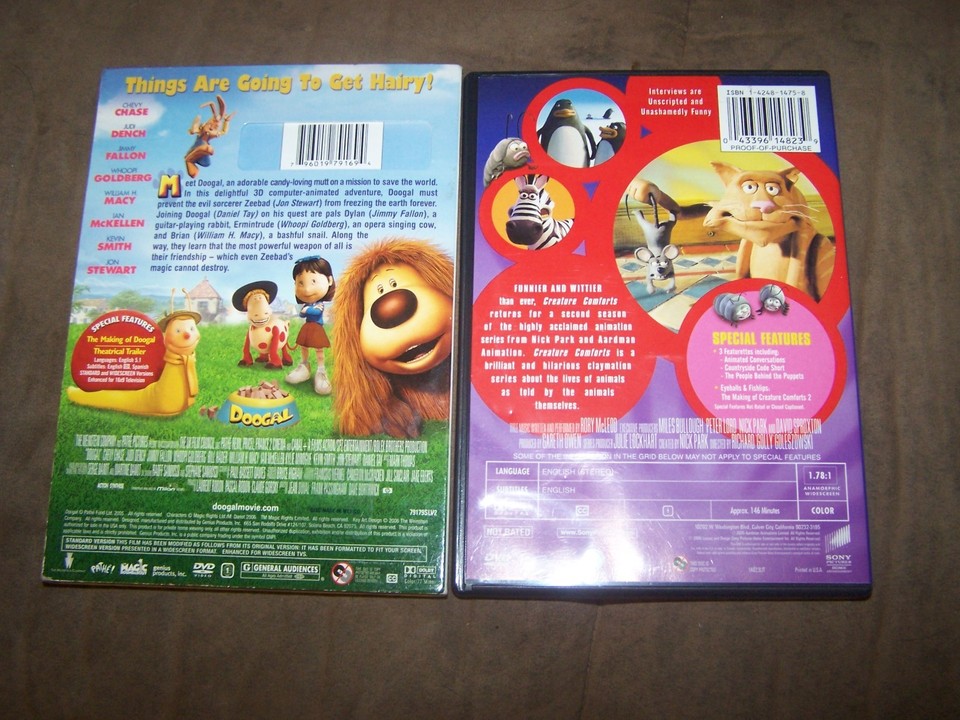 Doogal & Creature Comforts(Complete 2nd Season) DVDs IN EXCELLENT SHAPE ...