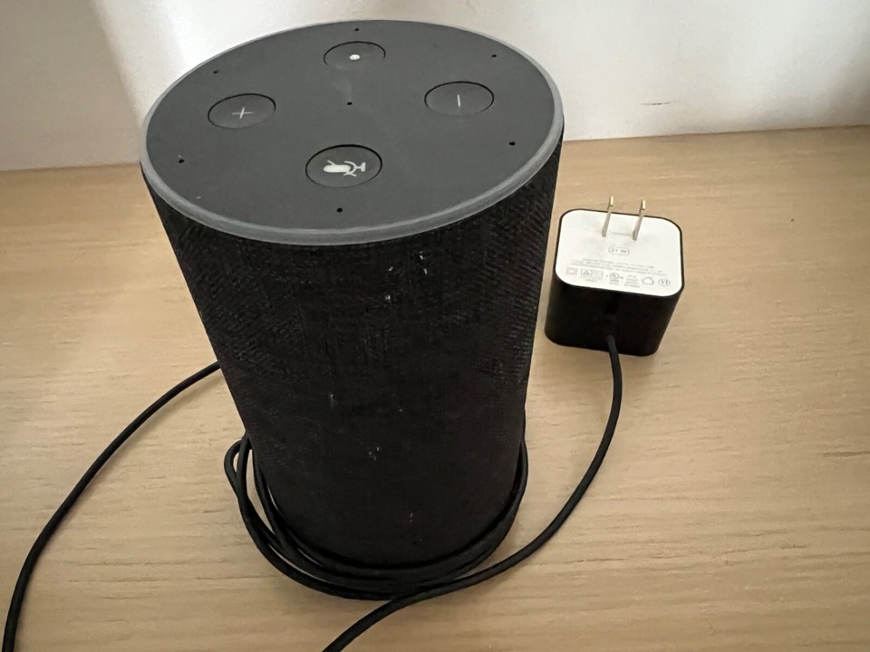 Amazon Alexa 2nd Generation Smarts Speaker Echo Grey PS73BR | eBay