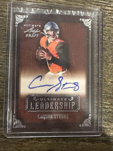 2022 Leaf Ultimate Draft Carson Strong Autograph Auto Ultimate ...