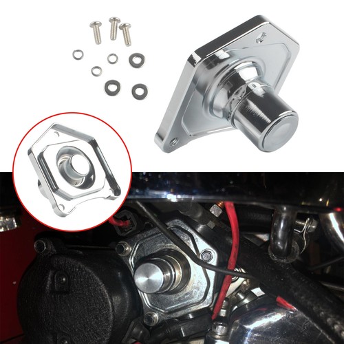 For Harley Big Twin 1991-2017 Chrome Solenoid Cover Push Button Starter ...