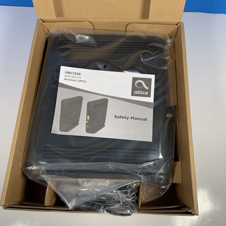 Altice Gateway Optimum Internet WiFi Phone UBC1326AA00 DOCSIS 3.1 ...