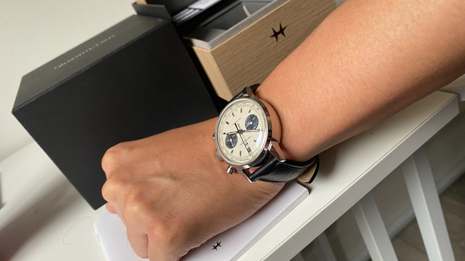 Hamilton Intra-Matic Automatic Chronograph (H38429710) - Panda Dial ...