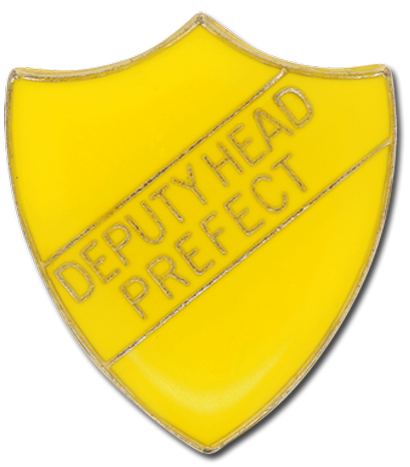 Deputy Head Prefect Pin Badge in Yellow Enamel Shield | eBay UK
