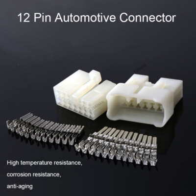 12 Pin/Way Electrical Wiring Multi-Connector 2.3mm Terminals for ...