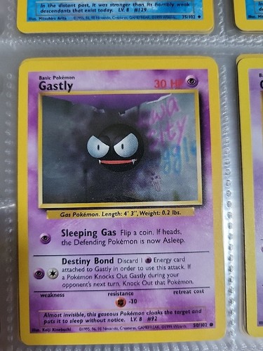Pokémon TCG Gastly Base Set 50/102 Regular Unlimited Common | eBay