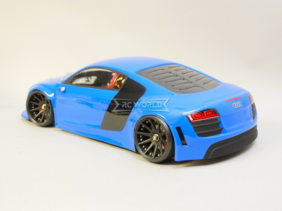 1/10 RC Car BODY Shell AUDI R8 Body 200mm *Unpainted* W/ Wing CLEAR | eBay