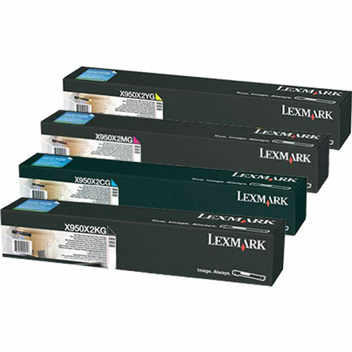 Lexmark X950X2CG, X950X2KG, X950X2MG, X950X2YG High Yield Toner ...