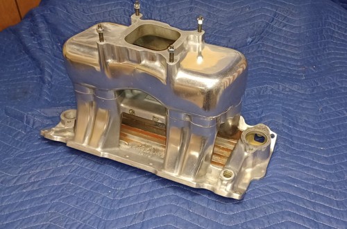 Vintage SBC Small Block Chevy Edelbrock TR1YX Polished Tunnel Ram ...