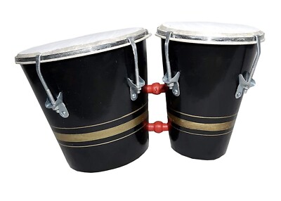 Two Piece Hand Made Wooden Professional Bango Drum Indian Musical ...