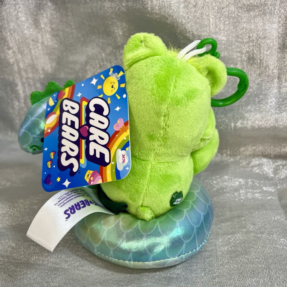 Care Bears ~ Good Luck Bear On A Sea Creature Float ~ Key/Backpack Clip ...