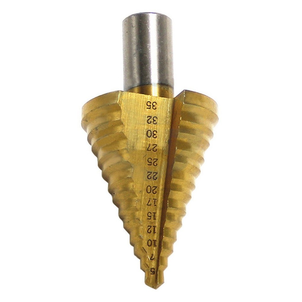 1* HSS Step Drill Bit 13 Types 5~35mm For Steel, Wood, Thin Iron ...