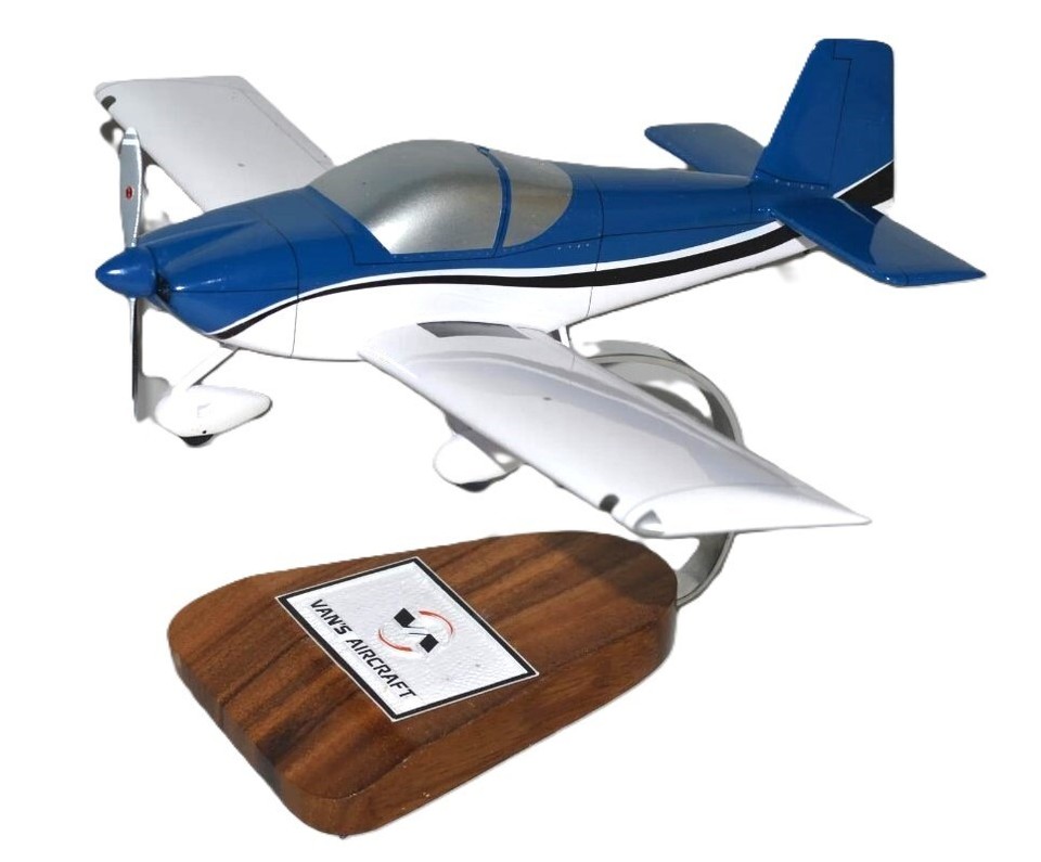 Vans Aircraft RV-14A Private Plane Desk Top Display Wood Model 1/32 SC ...