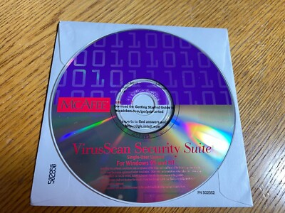 McAfee VirusScan Security Suite for Windows 95 and NT - Single User CD ...
