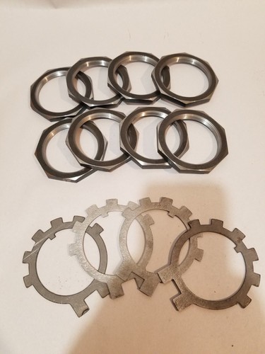 Rockwell 2.5 Ton Spindle Nut/Lock tab two axle (4 HUB) kit | eBay