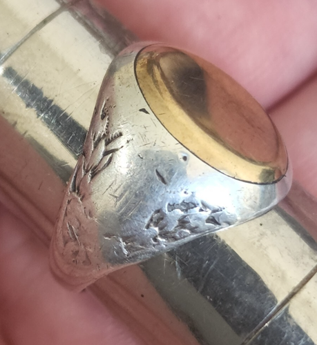 WW2 WWII Silver & Gold Eagle Ring- size 10 - weight 10g - World War Two ...