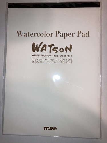 Watercolor Paper Professional Japanese MUSE WATSON A4 15 Sheets 190g ...