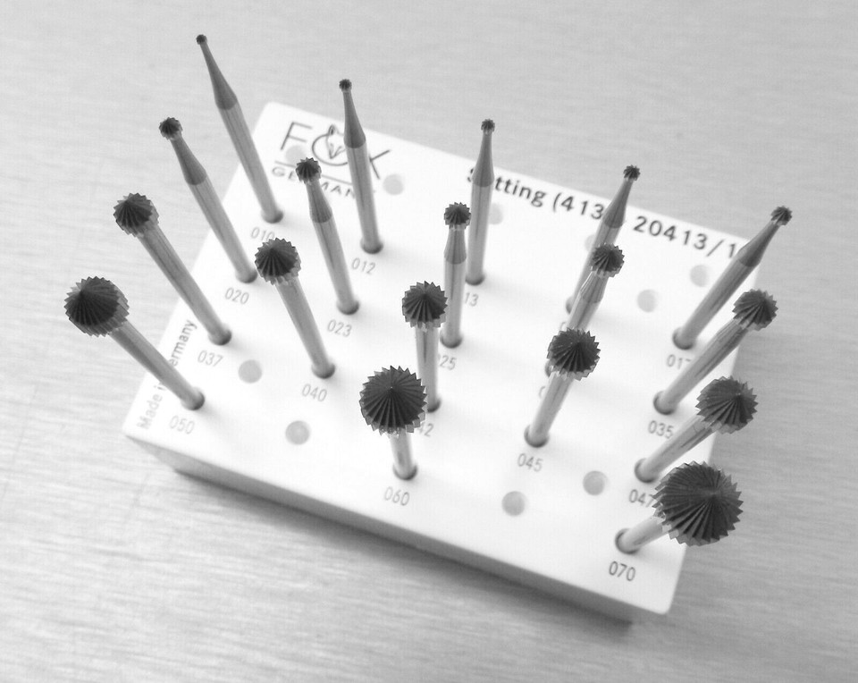 18 Pc Set Jewelry Making Stone Setting Burs Fig 413 Jewelers Setting ...