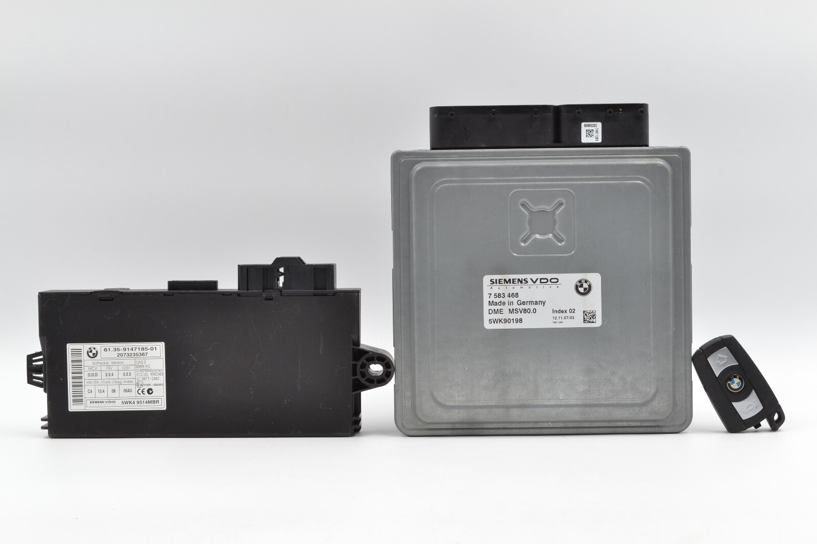 2008-2010 BMW E60 528xi 528i xDrive N52 M/T ECM ECU DME CAS KEY 7583468 ...