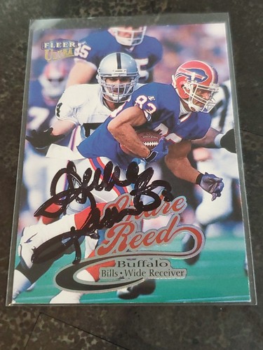 RARE 1994 Fleer Ultra Andre Reed Hand Signed On Card Auto Autograph ...