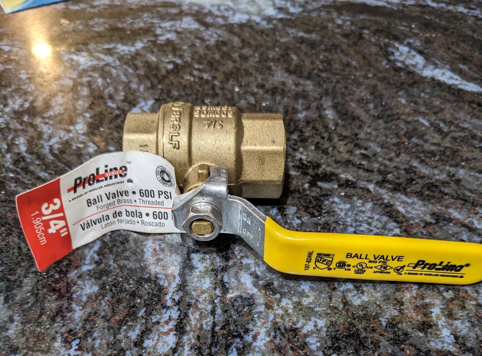 ProLine Brass Full Port Packing Gland Ball Valve FIP 107-824nl - 1 Each ...