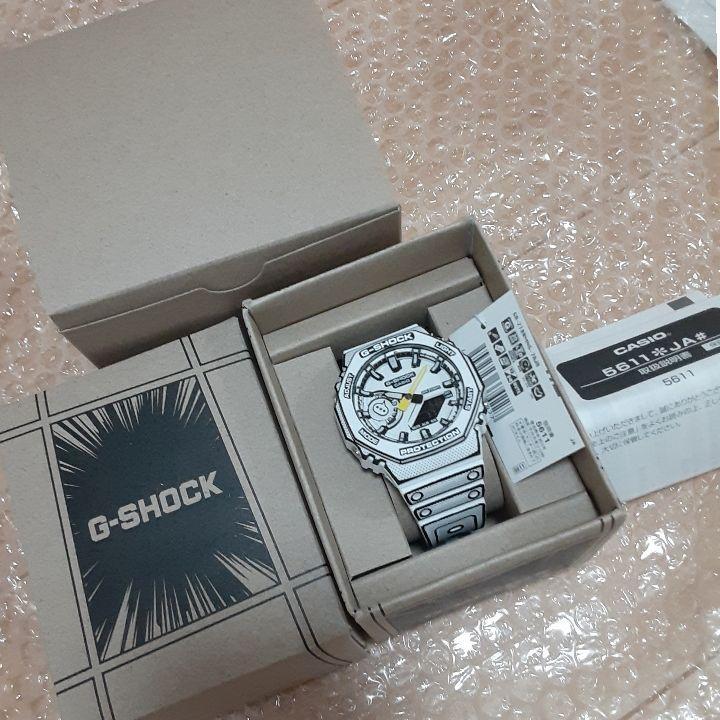 Casio G-SHOCK MANGA THEME GA-2100MNG-7AJR Men's Watch Octagon White ...