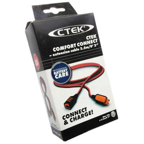 CTEK Comfort Connect 12V Motorcycle Vehicle Battery Extension Cable 8.2 ...